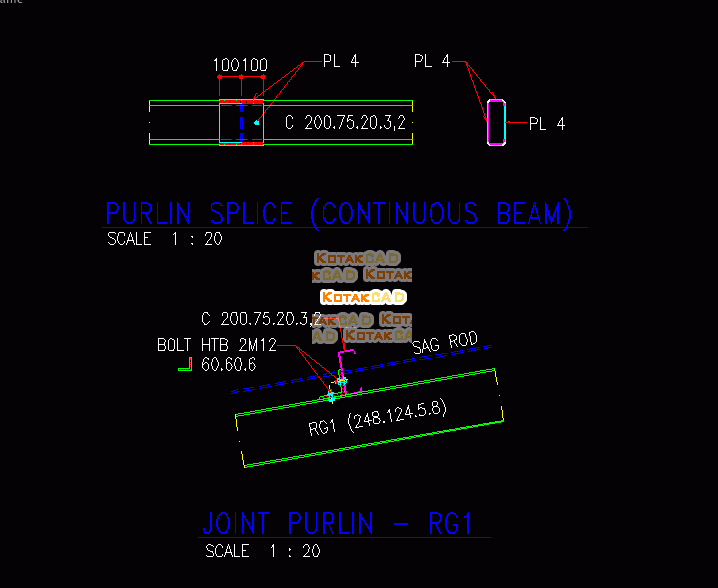 Gambar Detail Purlin Splice & Joint Purlin.dwg - Panrita Space