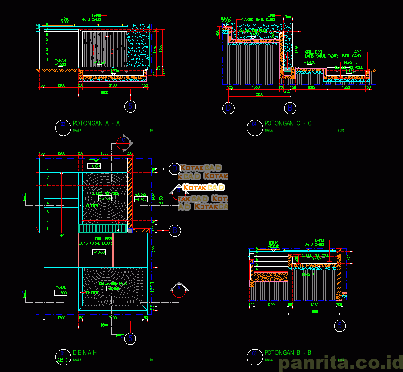 Gambar Detail Reflecting Pool.dwg - Panrita Space